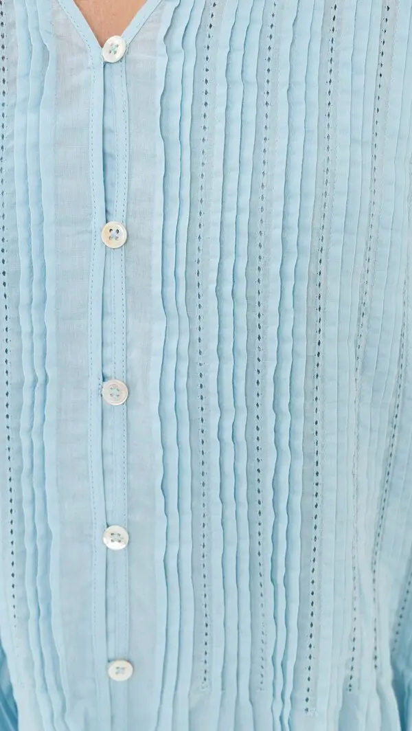 Sea Alberte Solid Mini Dress - Blue