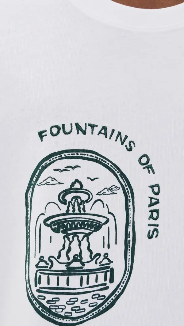Maison Kitsuné Art Nouveau Stamps Oversize Tee - White