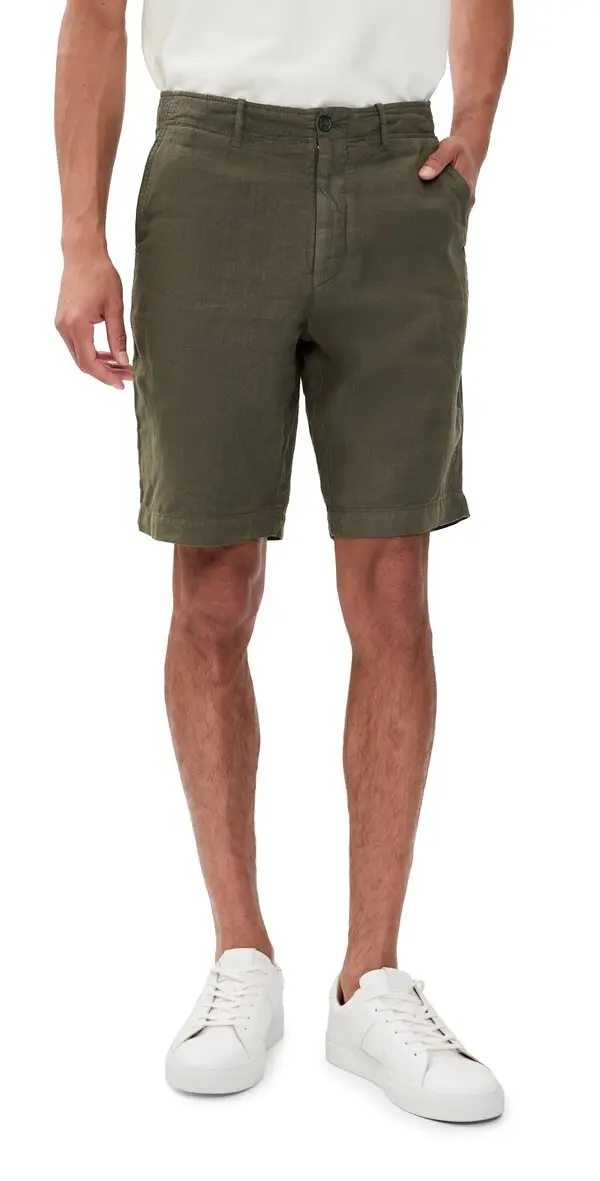 Fedeli Ajaccio Linen Shorts - Olive