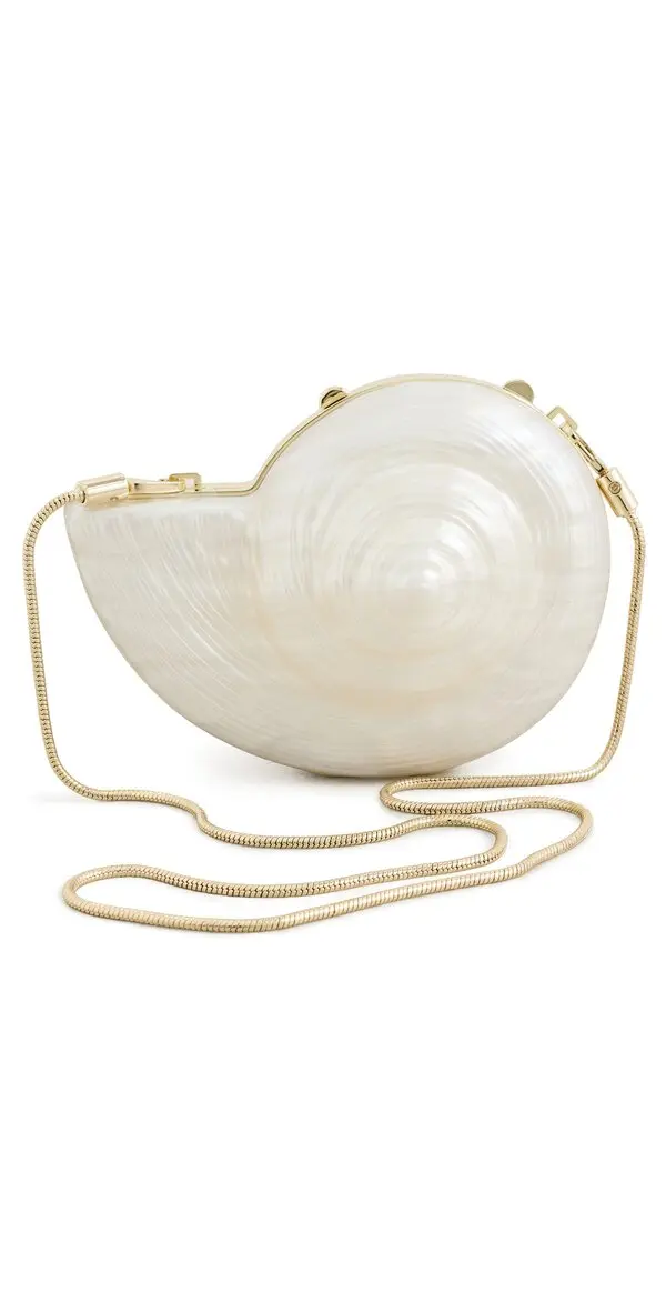Simkhai Marion Seashell Clutch - Pearl