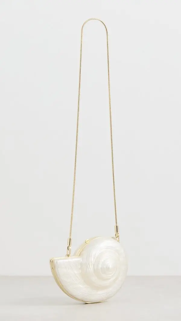 Simkhai Marion Seashell Clutch - Pearl