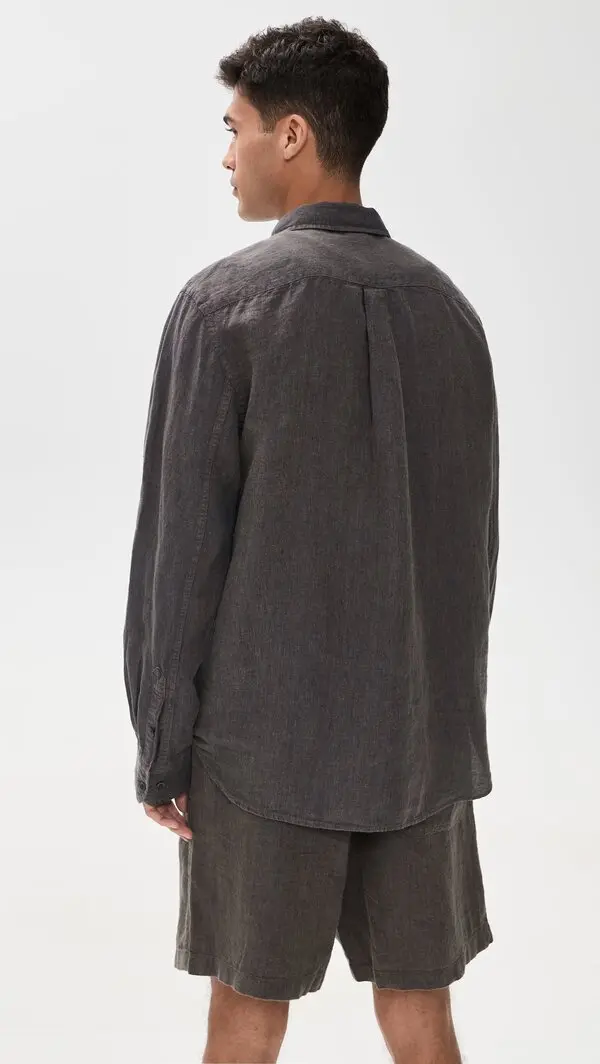 Madewell Long Sleeve Linen Top
