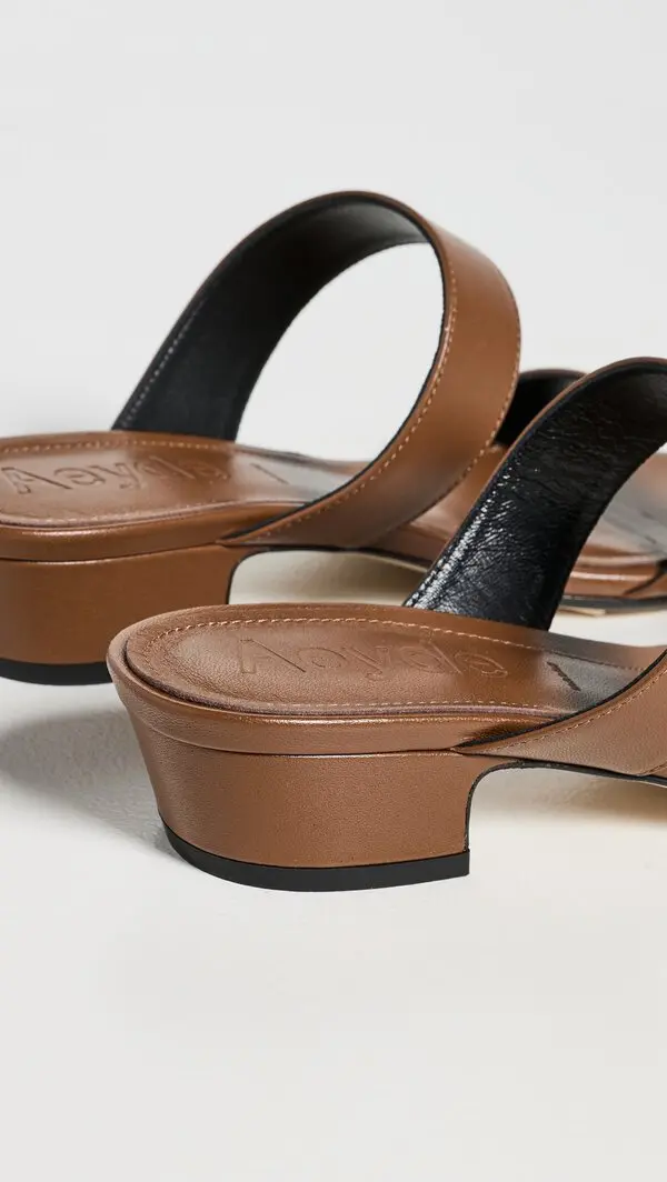AeydĒ Kemi Nappa Leather Sandals - Tobacco