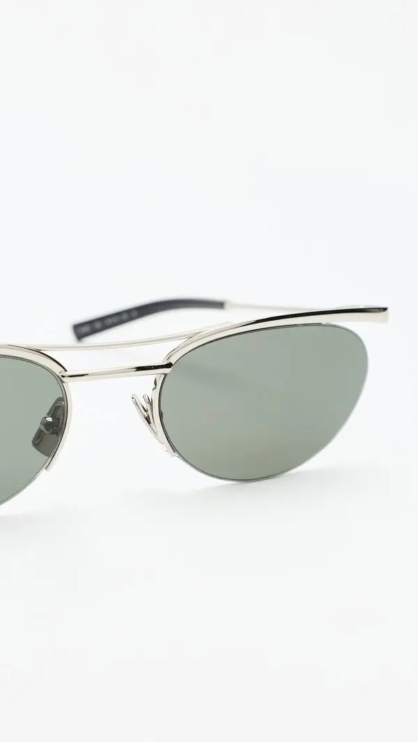 Saint Laurent Metal Aviator Sunglasses
