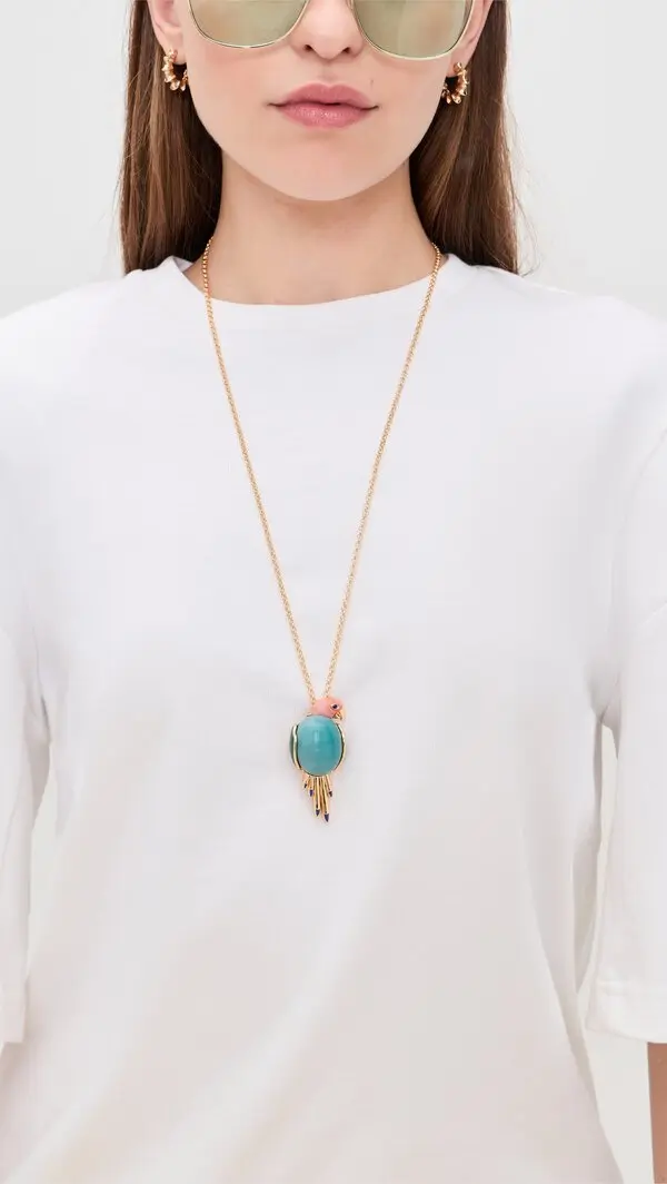 Lele Sadoughi Eileen Parrot Convertible Necklace