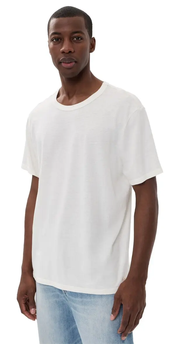 Marine Layer Relaxed Hemp Cotton Tee - White