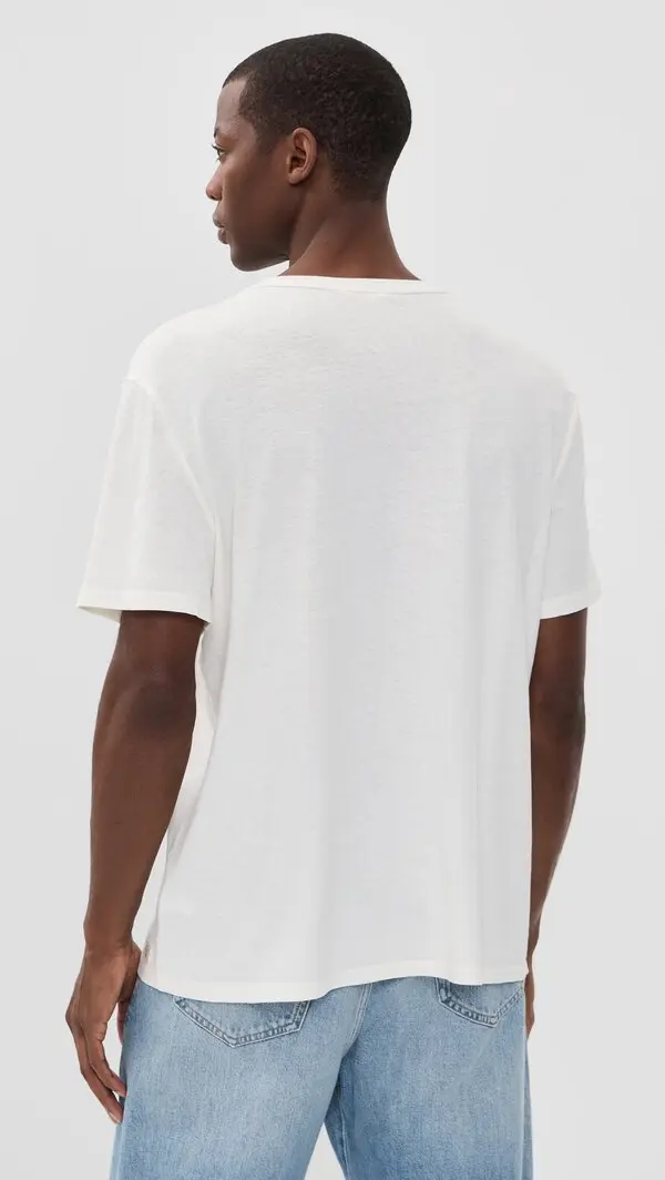 Marine Layer Relaxed Hemp Cotton Tee - White