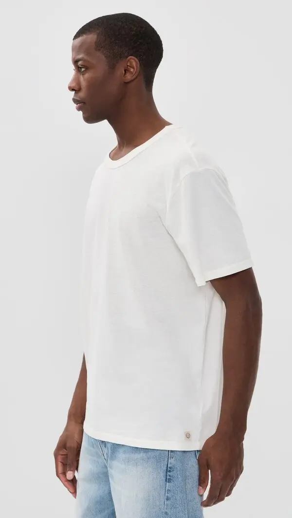 Marine Layer Relaxed Hemp Cotton Tee - White