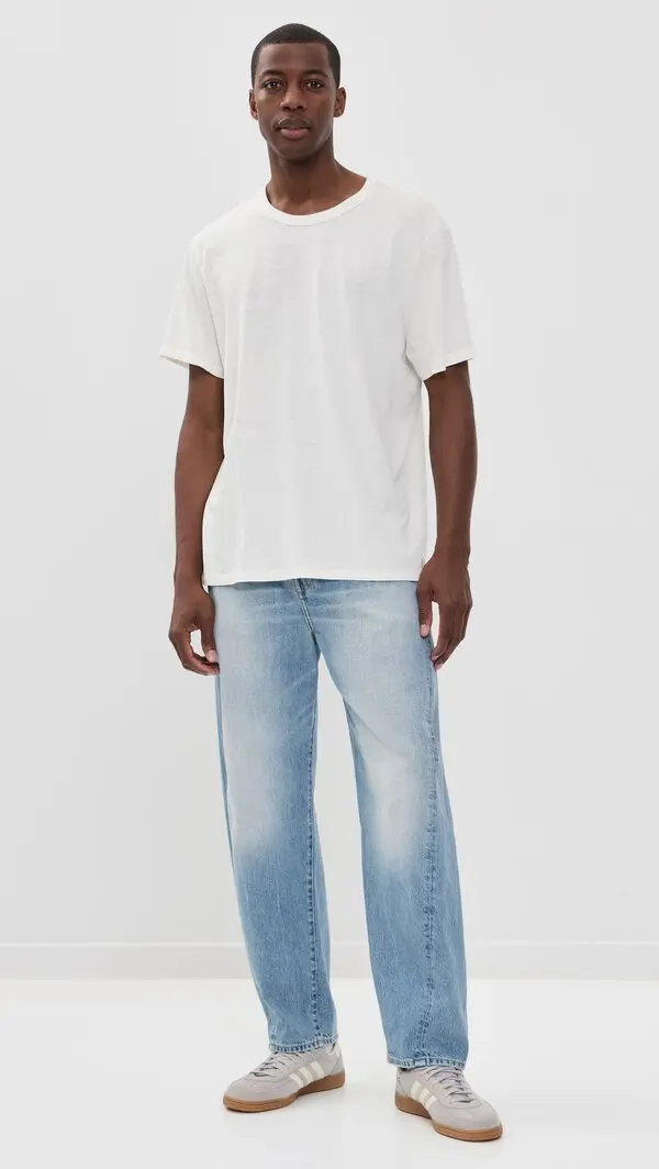 Marine Layer Relaxed Hemp Cotton Tee - White