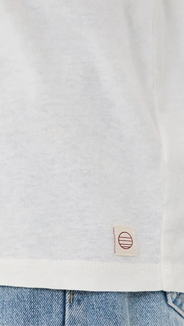 Marine Layer Relaxed Hemp Cotton Tee - White