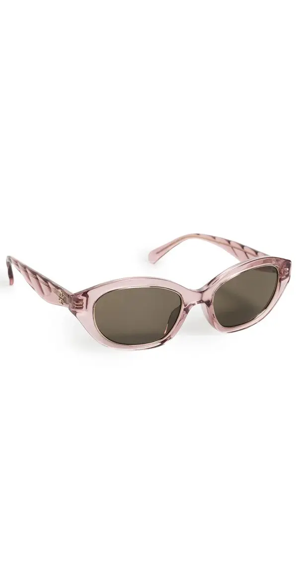 Tory Burch Kira Cateye Sunglasses - Transparent Pink