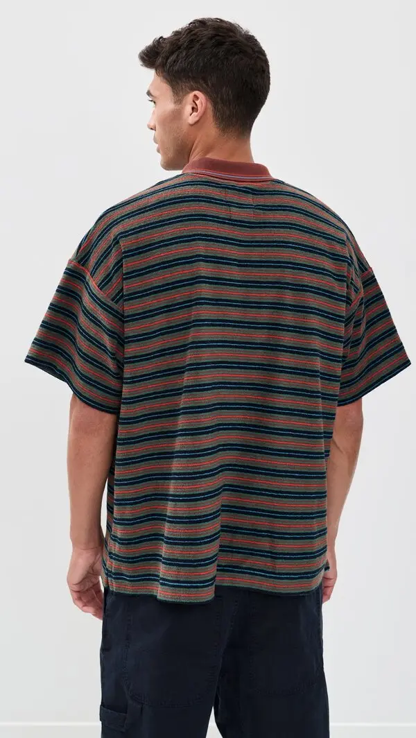 Howlin' Striped Terry Space Polo - Astro Mind