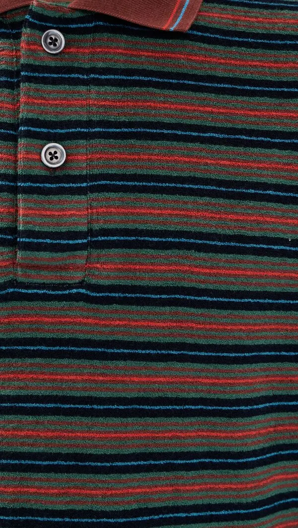 Howlin' Striped Terry Space Polo - Astro Mind