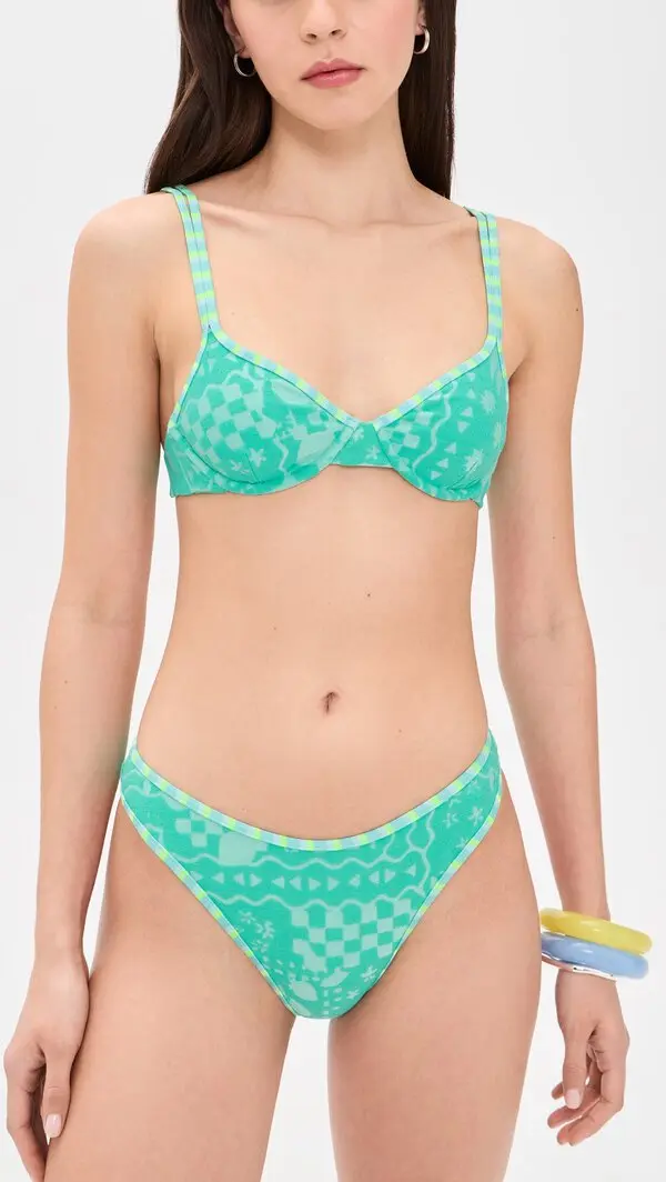 Beach Riot Daria Bikini Bottom - Aqua Haze
