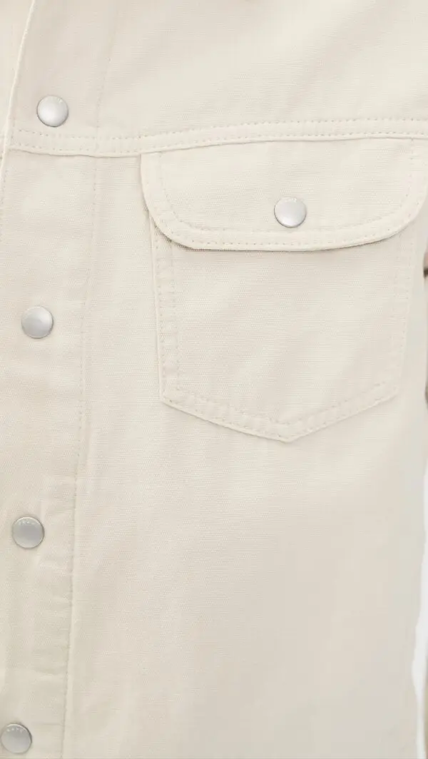FRAME Canvas Trucker Jacket - Off White