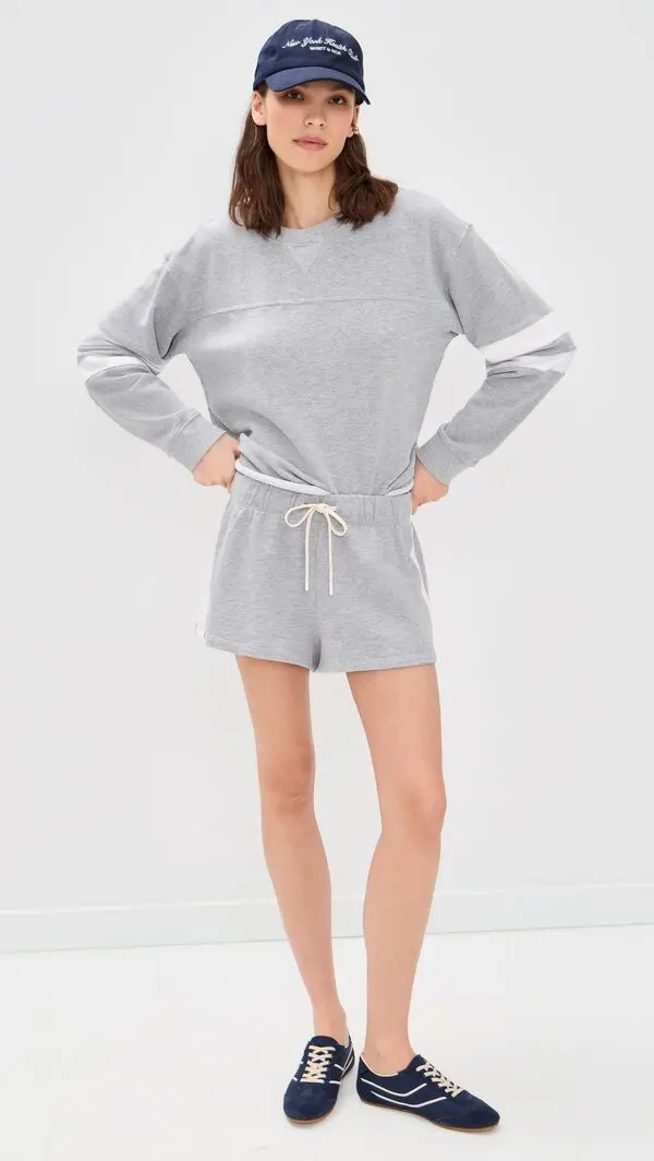 Year Of Ours Varsity Shorts - Heather Grey Wh