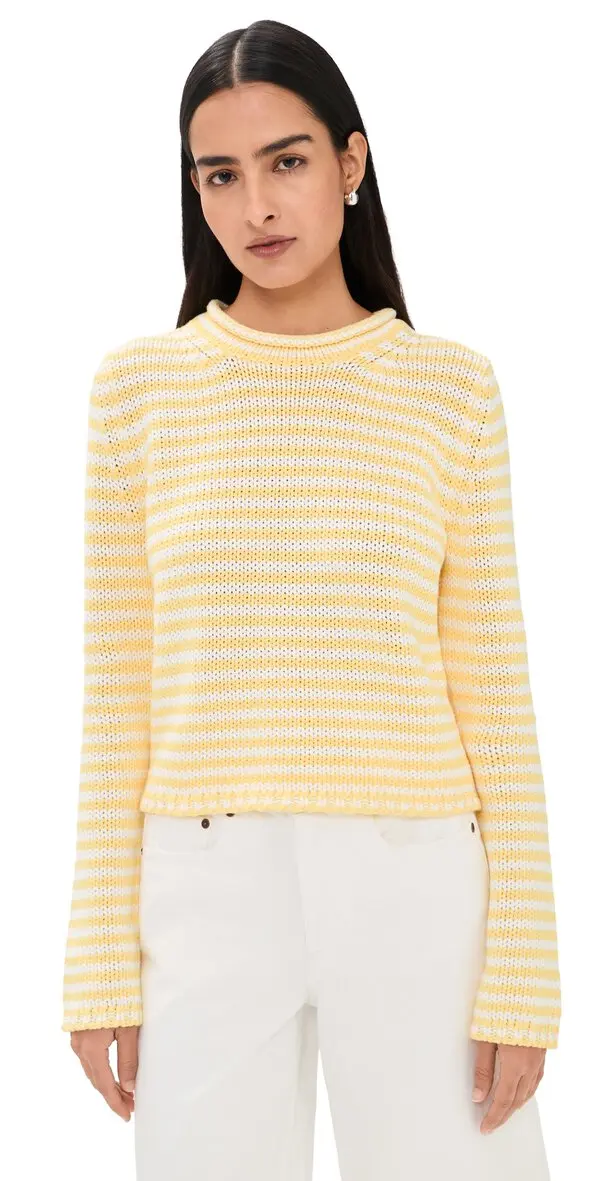 LA LIGNE Fine Stripe Mini Marina Sweater