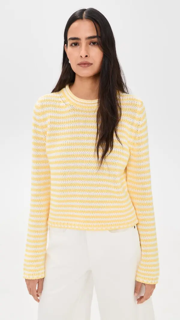 LA LIGNE Fine Stripe Mini Marina Sweater