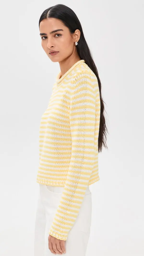 LA LIGNE Fine Stripe Mini Marina Sweater