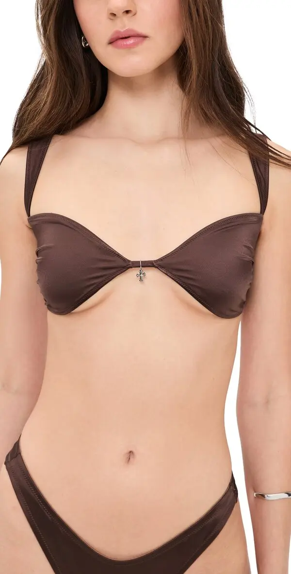 Lioness Lila Bikini Top - Chocolate