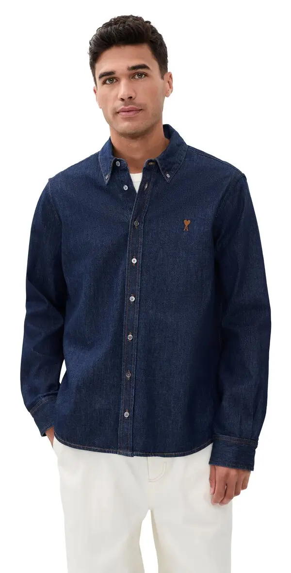 AMI Paris Raw Denim Shirt