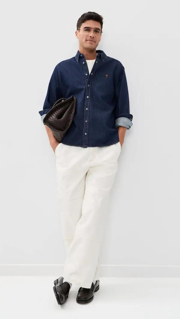 AMI Paris Raw Denim Shirt