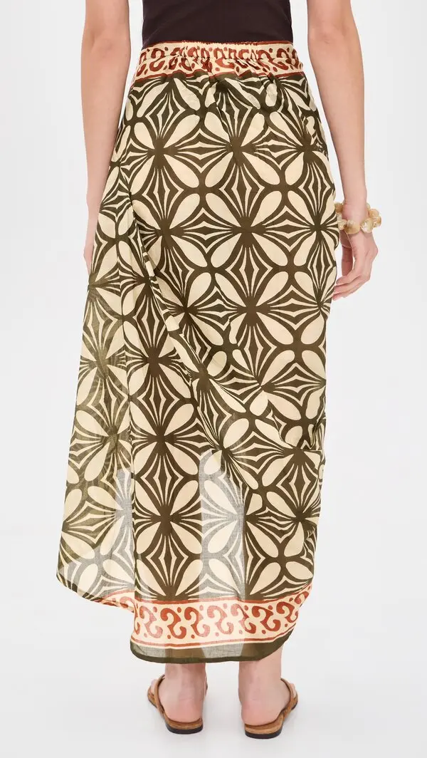 GUADALUPE DESIGN Giada Pareo Skirt - Red