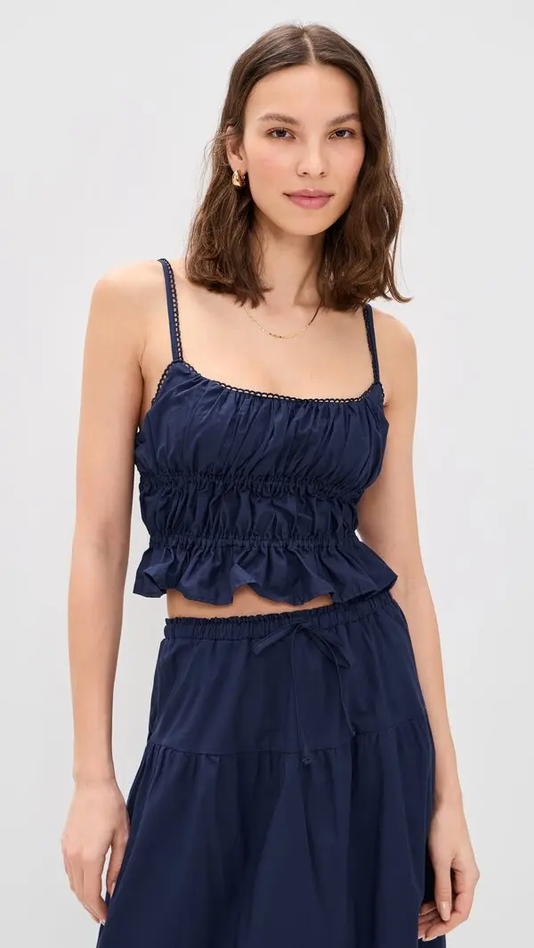 Peixoto Amelia Top - Navy
