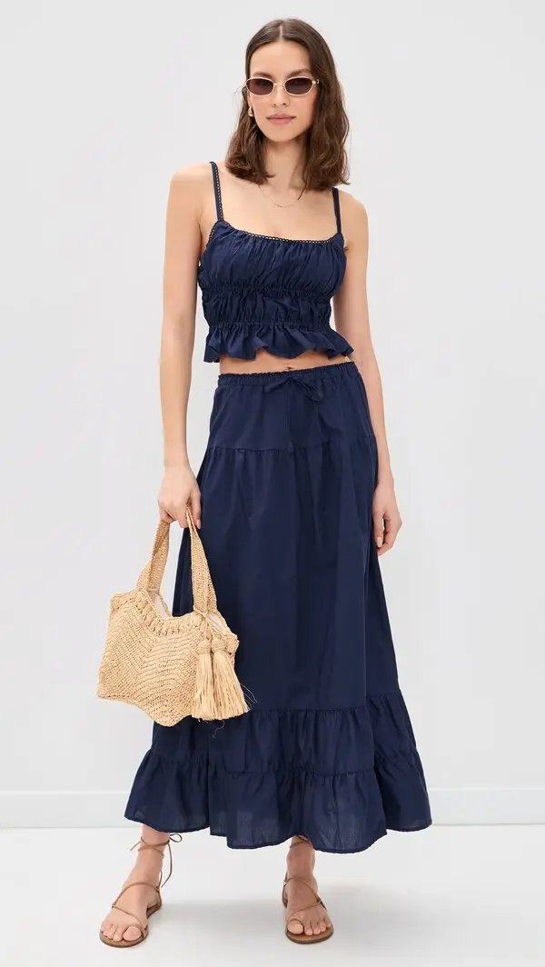 Peixoto Amelia Top - Navy