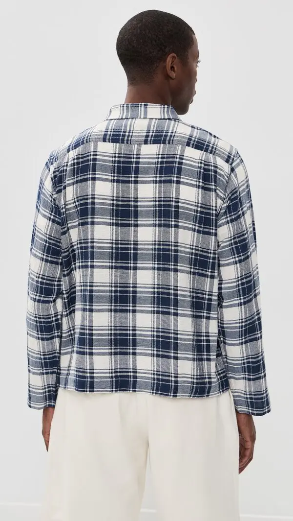 Universal Works Zip Shirt - Navy