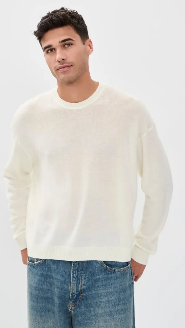 FRAME Cashmere Blend Crewneck Sweater