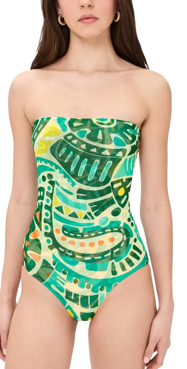Eywasouls Malibu Soleil Bandeau One-piece - Jungle Rhythm