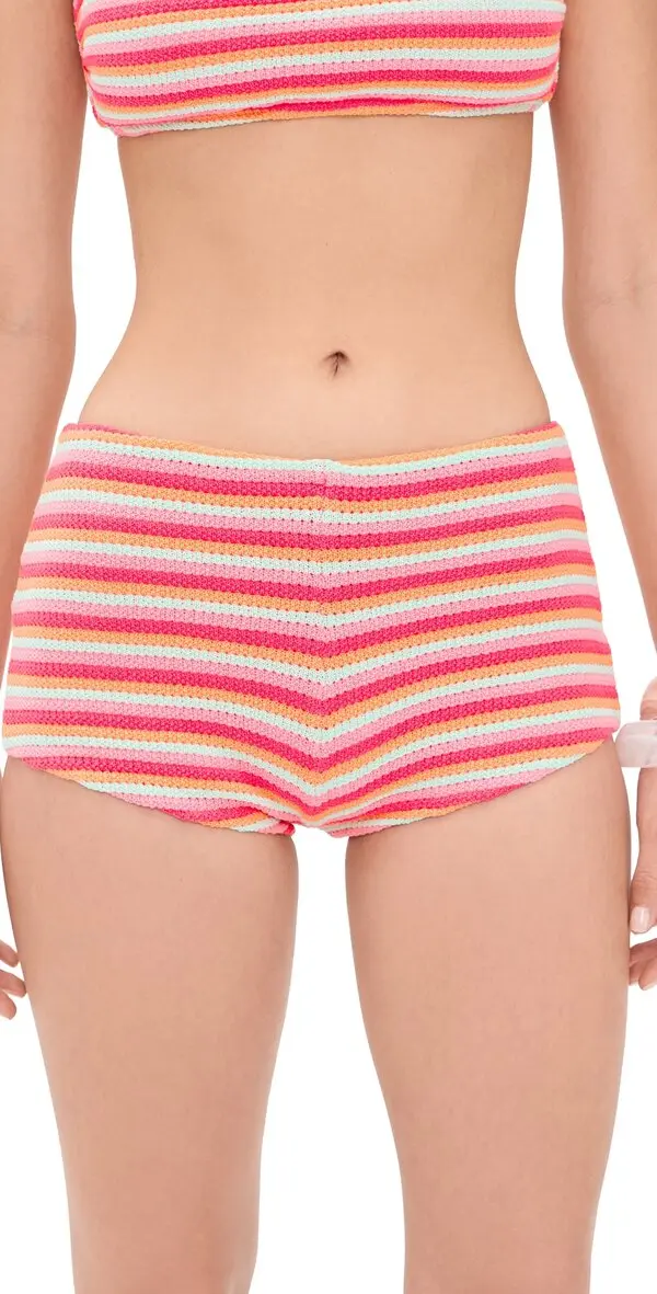 Beach Riot Nyx Bikini Bottoms - Guava Jelly Crochet