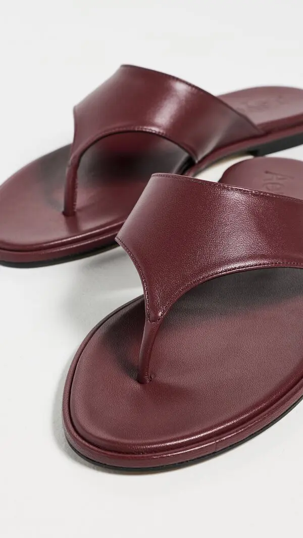 AeydĒ Amaya Nappa Leather Sandals - Port