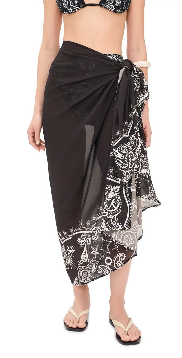 Beach Riot Sunny Sarong - Bandana Black