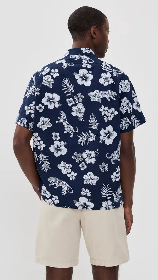 Polo Ralph Lauren Short Sleeve Seersucker Andy Camp Shirt