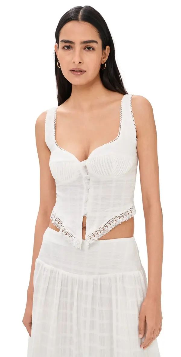 Peixoto Lucia Top - Thatch White