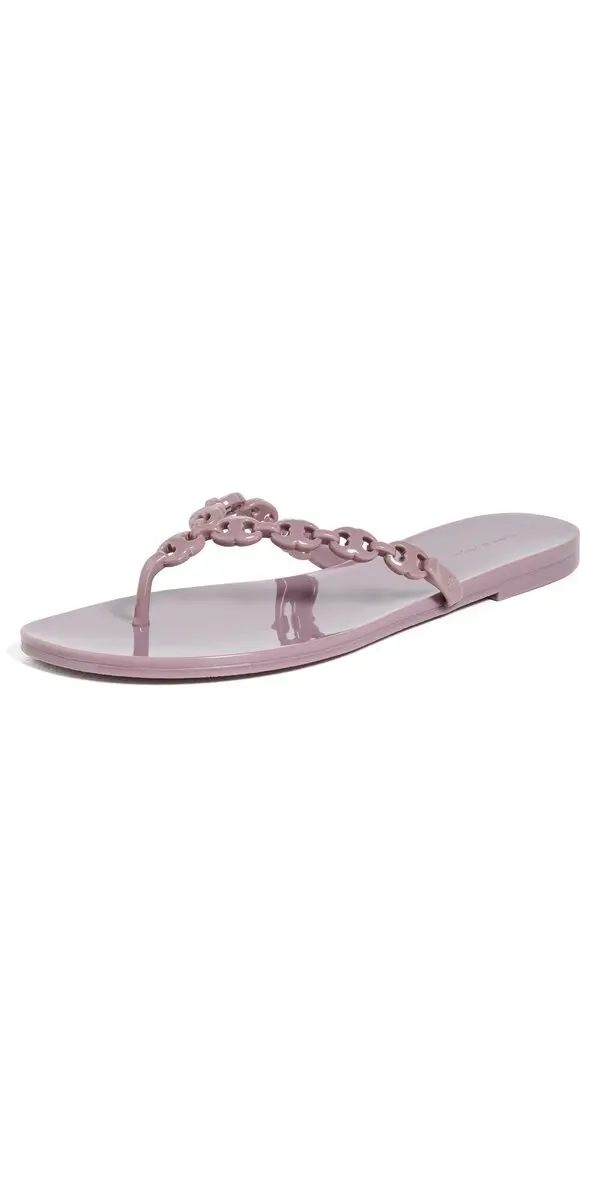 Tory Burch Gemini Link Jelly Sandals - Light Mauve