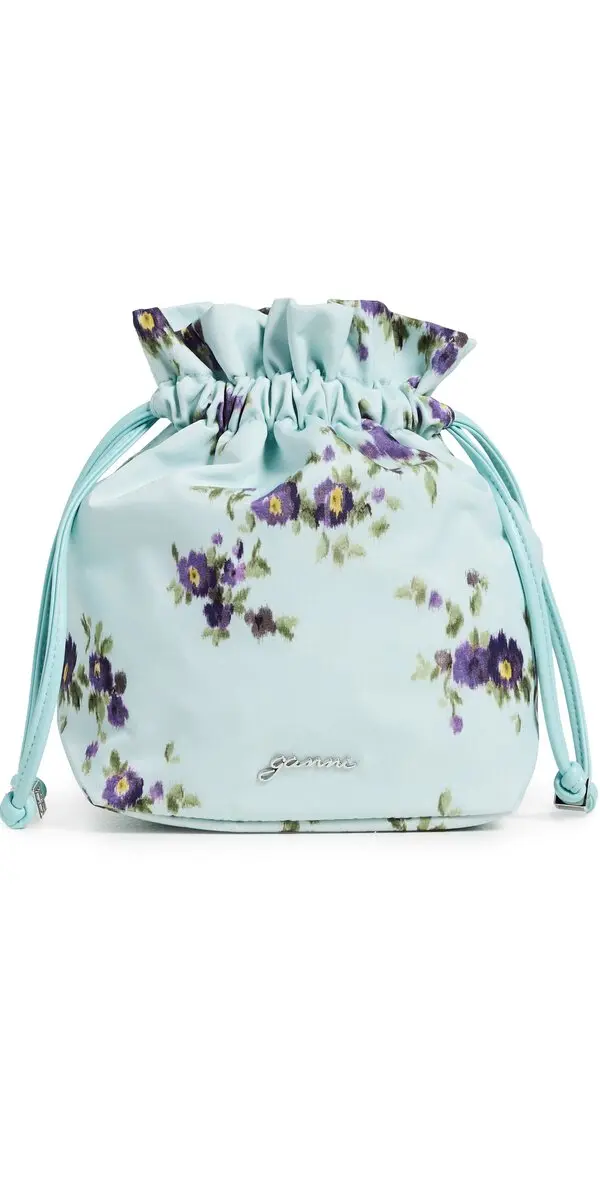 GANNI Printed Nylon Pouch