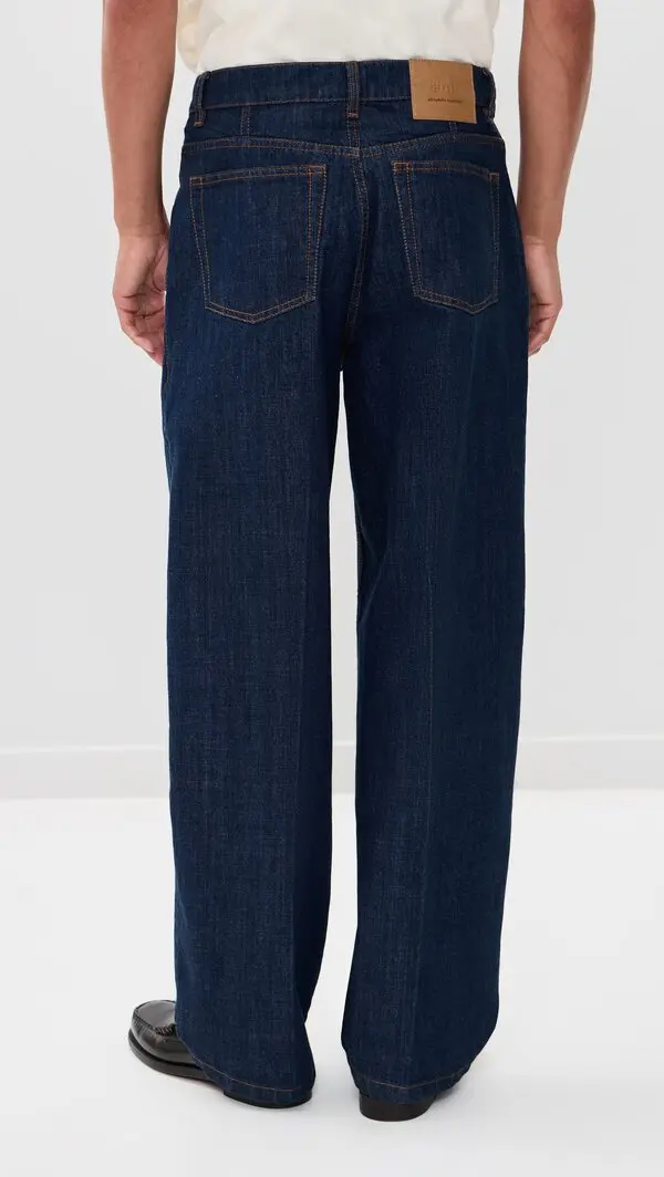 AMI Paris Balloon Fit Jeans - Indigo