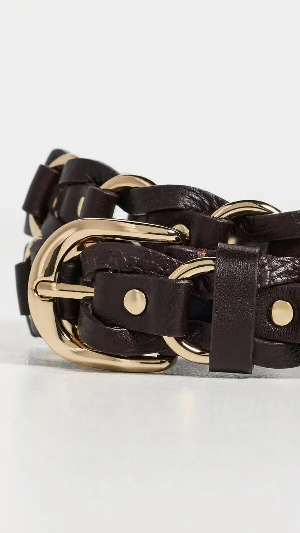 Madewell Woven Ring Belt - Coffee Bean
