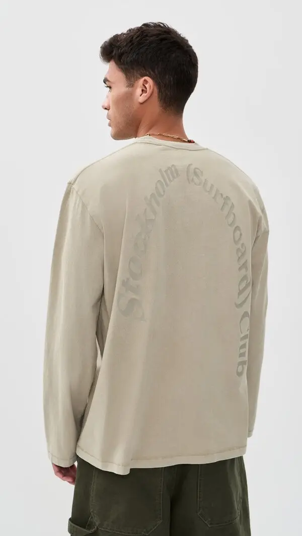 STOCKHOLM SURFBOARD CLUB Greg Back Logo Tee