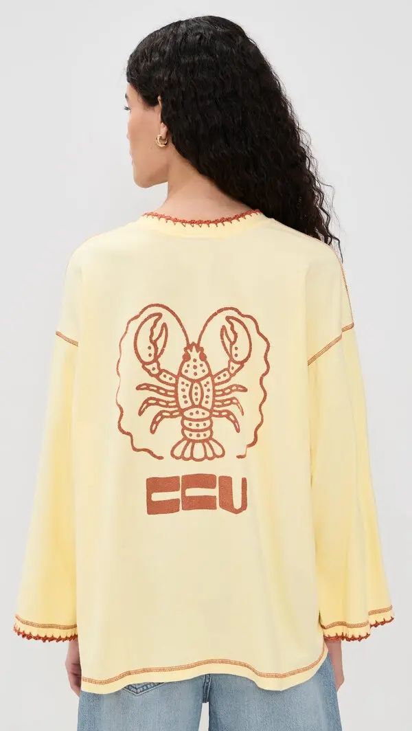 CIAO CIAO VACATION Lita Lobster Ace Long Sleeve Tee