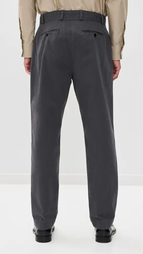 Officine Générale Pleated Twill Chino Pants