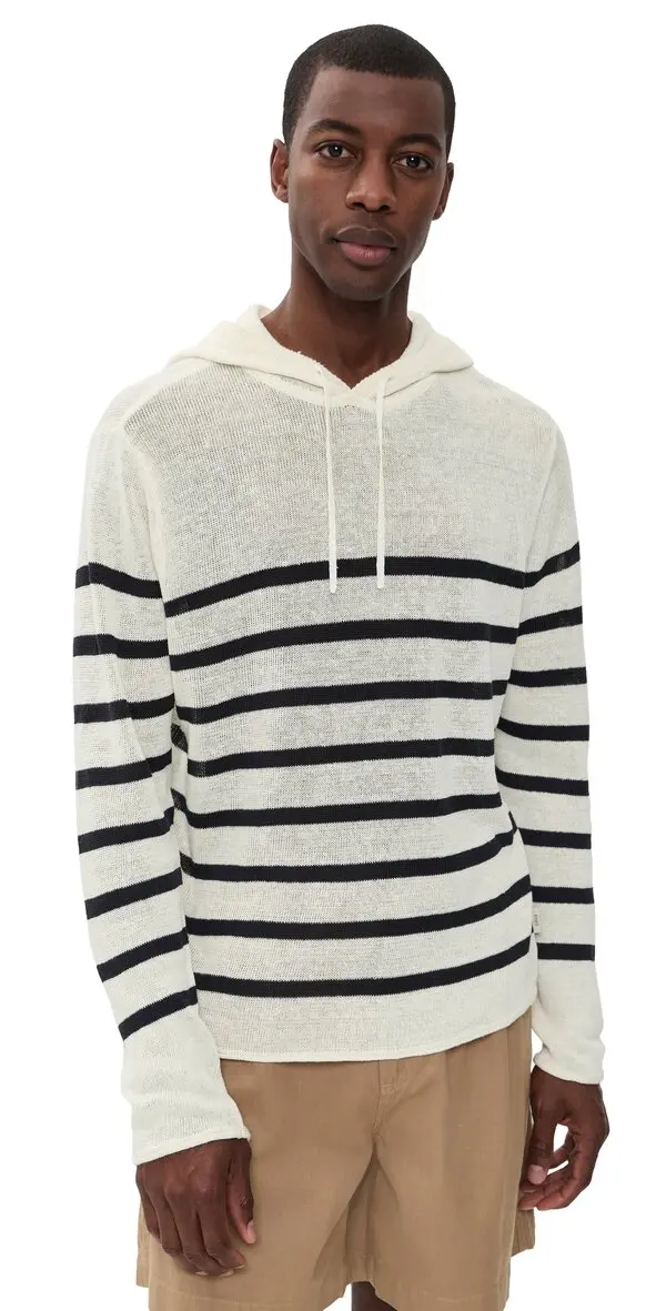 Onia Frank Hooded Striped Sweater