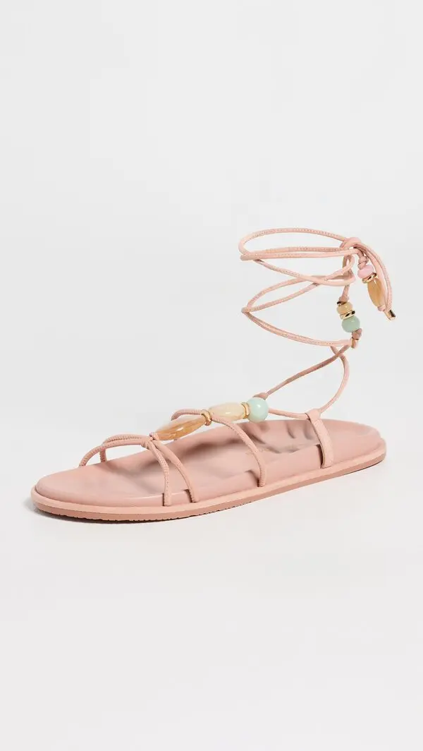 STUART WEITZMAN Majorca Wrap Sport Sandals - Blushful