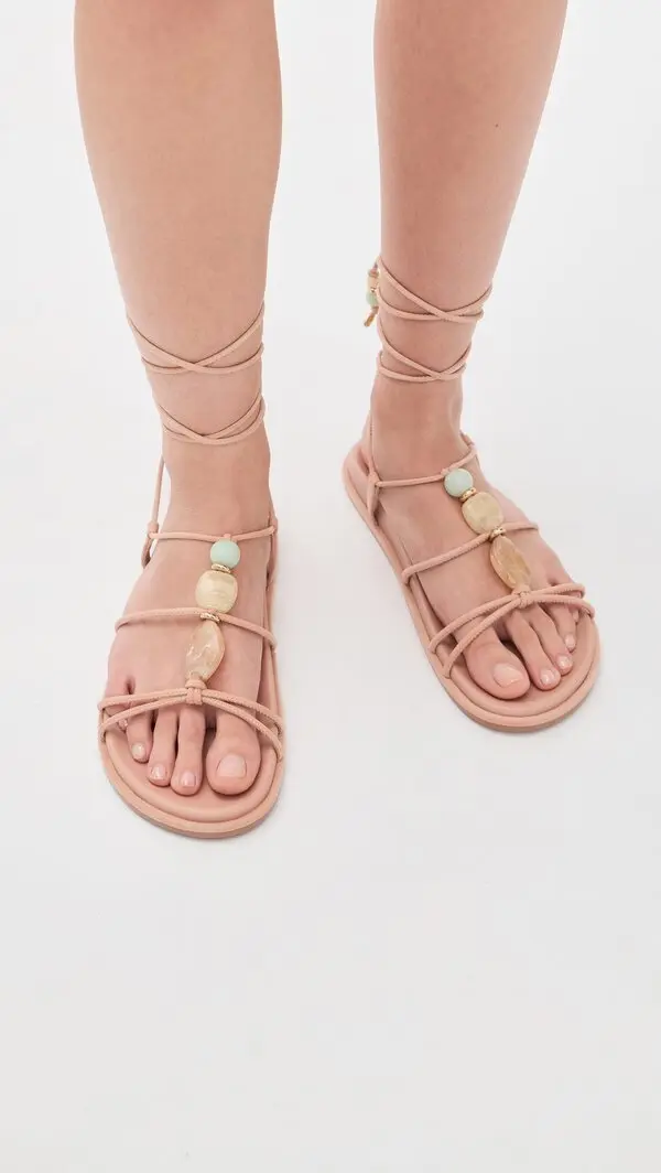 STUART WEITZMAN Majorca Wrap Sport Sandals - Blushful