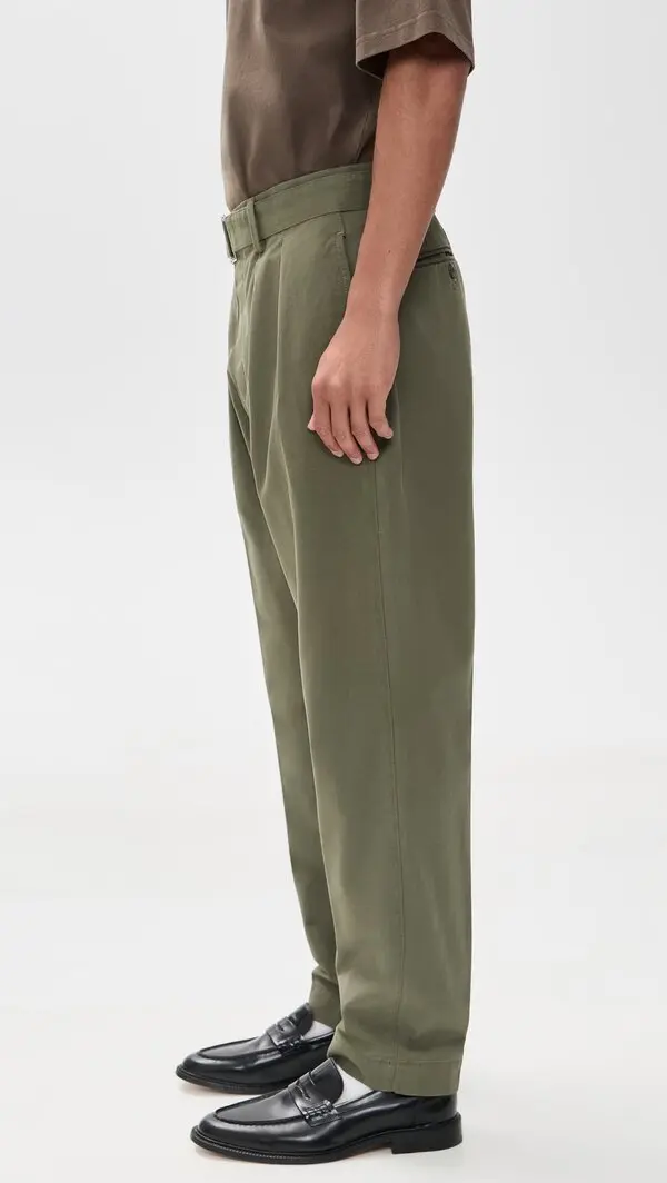 Officine Générale Pleated Twill Chinos