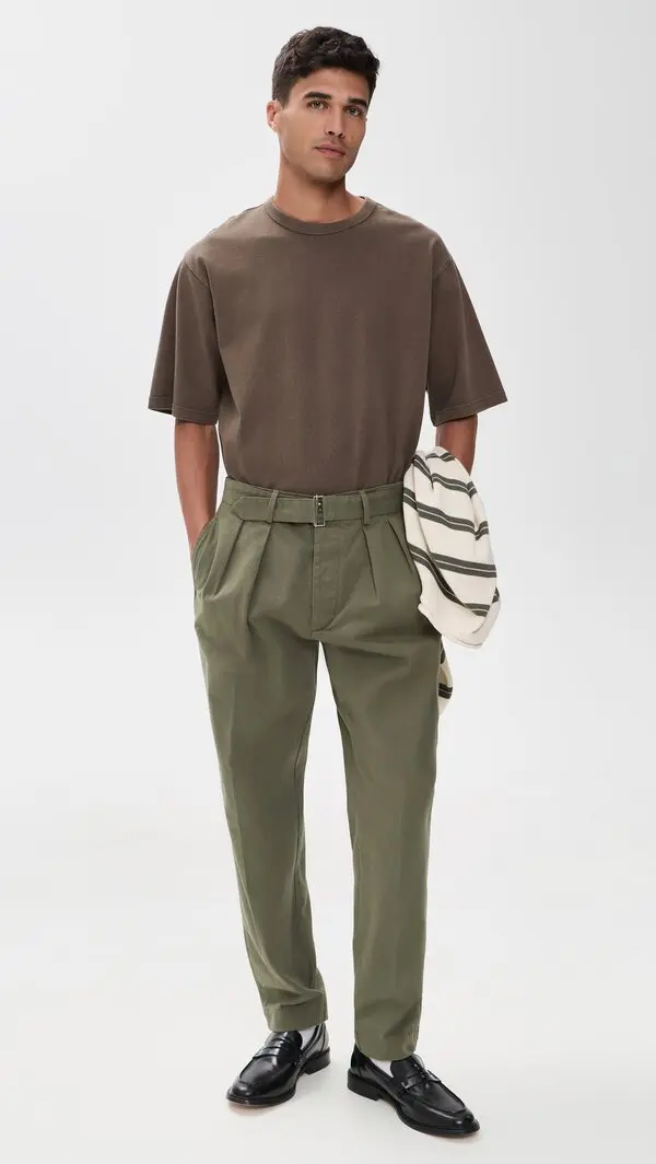 Officine Générale Pleated Twill Chinos