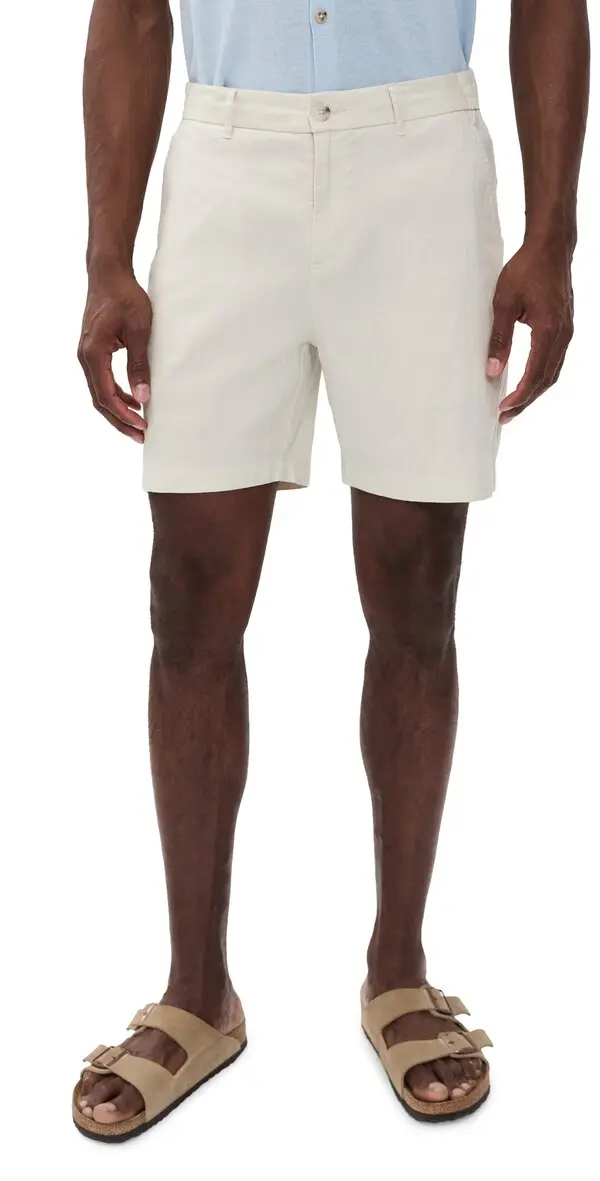 Onia Stretch Linen Shorts - Stone